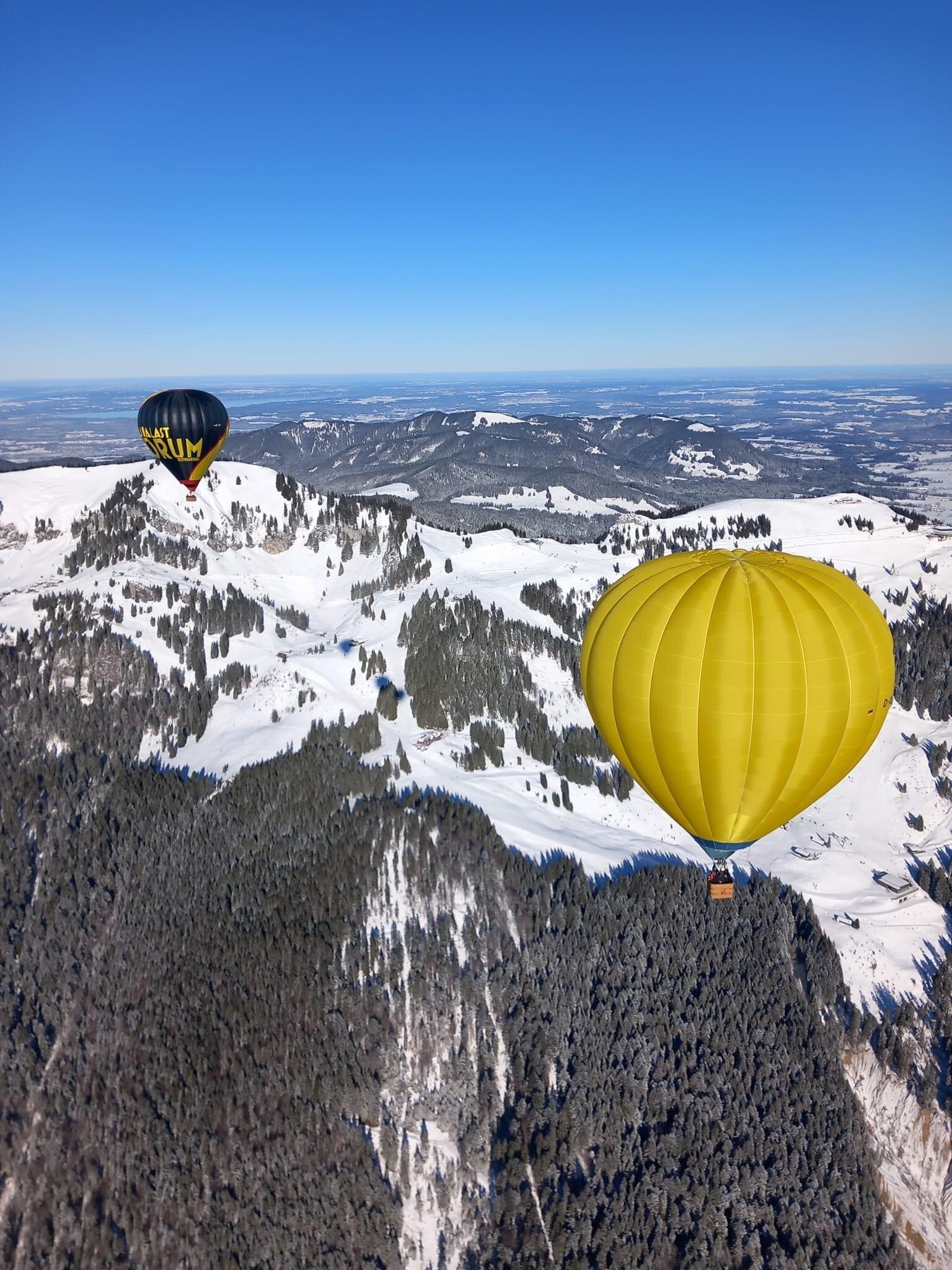Ballonfahren in Bruneck über den Dolomiten